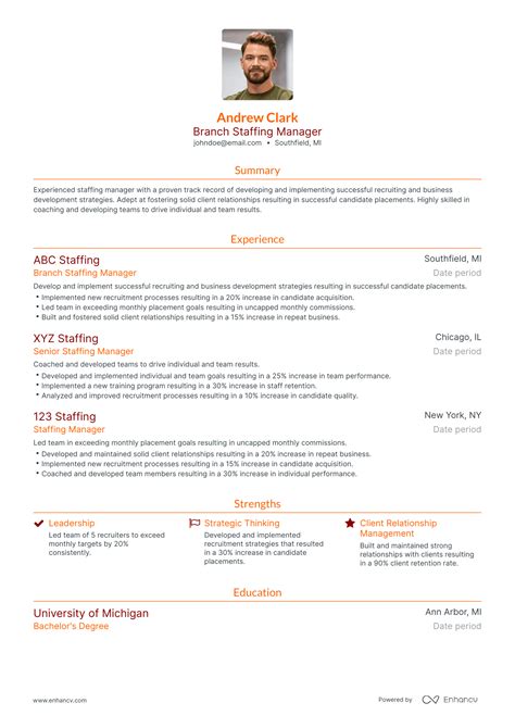 5 Staffing Manager Resume Examples And Guide For 2024