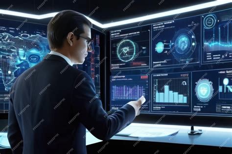 Premium Photo Big Data Analytics With Ai Technology Data Analyst Analyzing