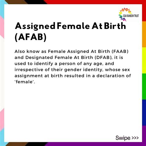 Assigned Female At Birth Gender Identity Understanding Education