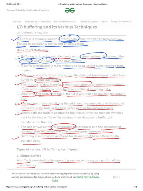 Io Buffer Pdf Inputoutput Data Buffer