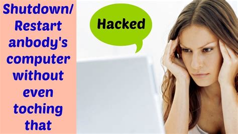 💀remotely Shutdown Restart Anybodys Pc Using Cmd💀 Youtube