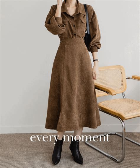 9시전주문 당일출고 코듀로이 A라인 스커트2color 에이블리