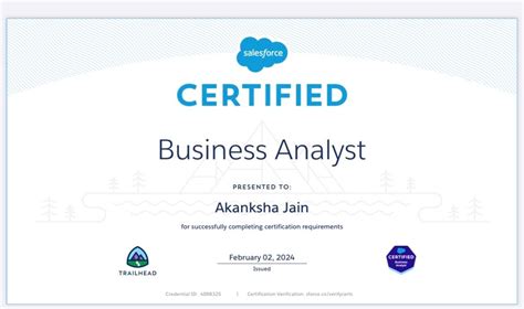 I Am Happy To Share That Ive Obtained A New Cetification Salesforce Business Analyst