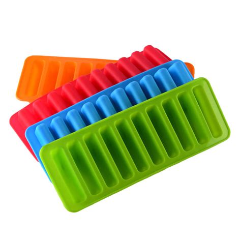 Badu Bg Силиконов свят 10 дупки във формата на пръст цилиндър силиконова форма за кубчета лед