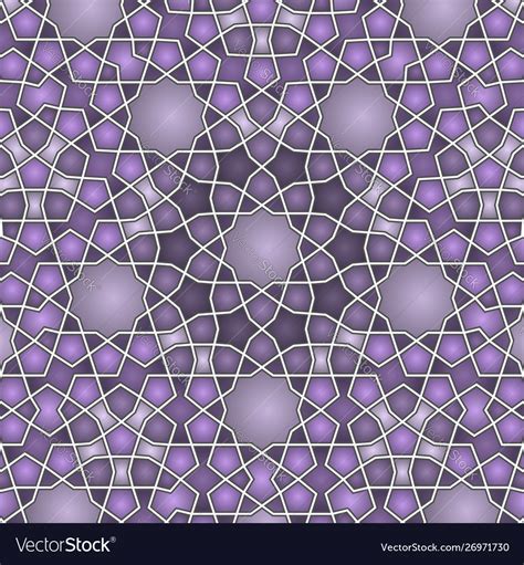 Pattern In Authentic Arabian Style Girih Vector Image