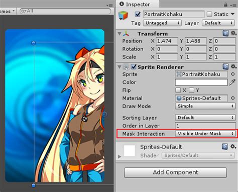 Unity Manual Sprite Masks