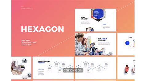 قالب پاورپوینت Hexagon Powerpoint Template دانلود پروژه آماده