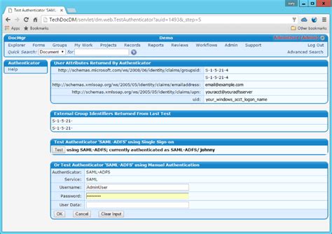 Configuring Adfs 30 As An Sso Identity Provider For Techdoc Docubrain