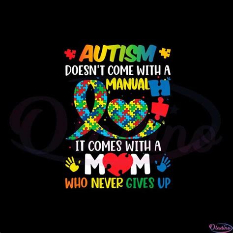 Autism Doesnt Come With A Manual Autism Mom Svg Oladino
