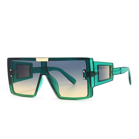 Wholesale Tide Retro Oversized Frame Sunglasses Wide Leg Sunglasses