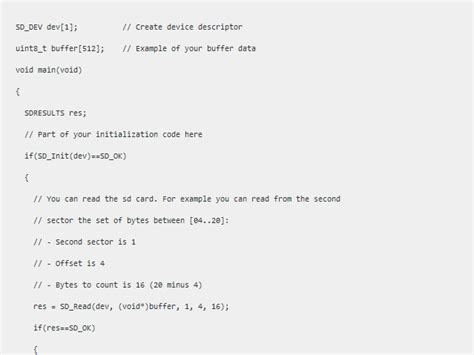 Ulibsd A Library For Use Sd Cards In Spi Mode With Ucontrollers