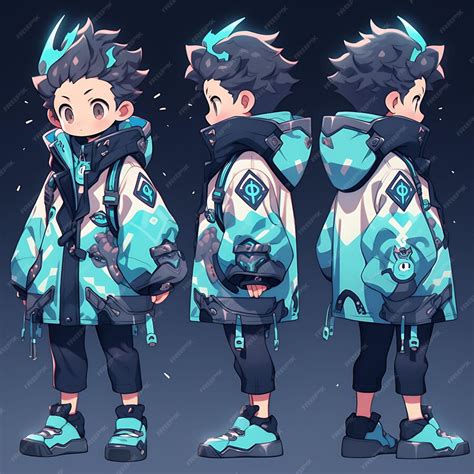 Premium Photo Chibi Kawaii Manga Watercolor Art Cute Chibi Characters In Anime Pose Body