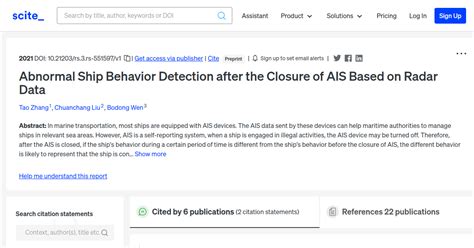 Abnormal Ship Behavior Detection After The Closure Of Ais Based On Radar Data Scite Report