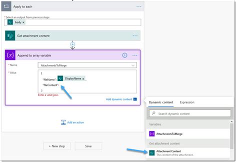 Merge SharePoint Attachments Into A Single PDF Document