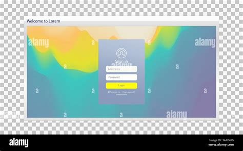 Login User Interface Modern Screen Design For Mobile App And Web