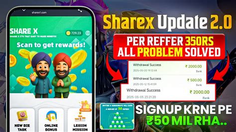 Sharex Earning Website Sharex New Update Sharex Refer Problem Solved Sharex Update