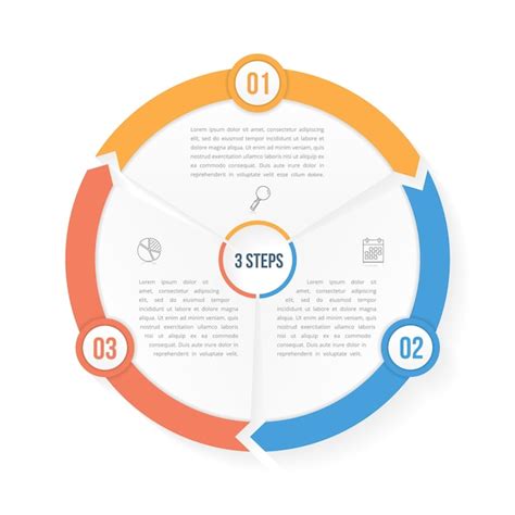 Premium Vector Circle Infographic Template With Three Elements