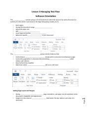 Word 2016 1 05 Guided Notes DDurham 1 Docx Lesson 5 Managing