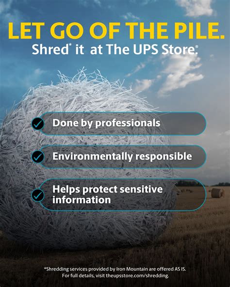 The Ups Paper Pile Up Shred It And Forget It Bring Your Documents To The Ups Store And Get