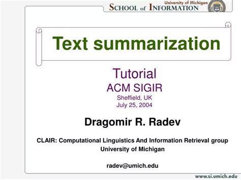 Ppt Text Summarization Powerpoint Presentation Free Download Id 151712