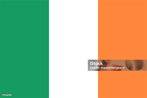 아일랜드 국가 간단한 깃발 아일랜드 국기 벡터 일러스트 레이 션 St Patricks Day에 대한 스톡 벡터 아트 및 기타