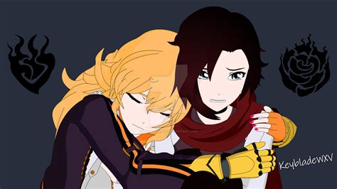 Rwby Yang Hugs Ruby By Keybladewxv On Deviantart