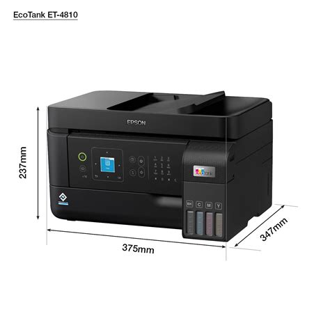 Epson Ecotank Et 4810 A4 Colour Multifunction Inkjet Printer C11ck57401