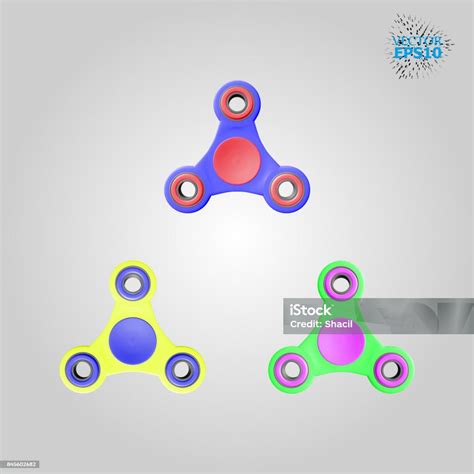 피 젯 스피너 흰색 배경에 고립의 3d 벡터 일러스트 레이 션 설정 강철에 대한 스톡 벡터 아트 및 기타 이미지 강철 경기