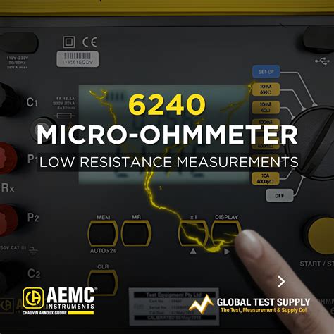 Meet The Aemc 6240 Micro Ohmmeter—a Global Test Supply
