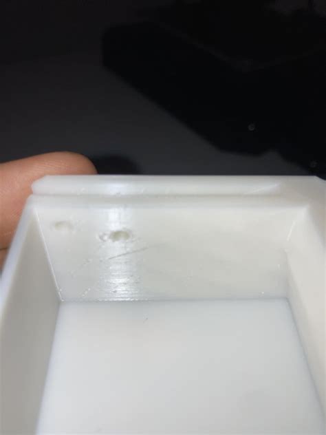 What Might Be Causing These Small Blobs On My Print The Exterior Of This Box Doesnt Have Any