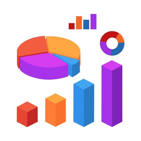 Premium Vector Data Chart Vector Illustration Set Design
