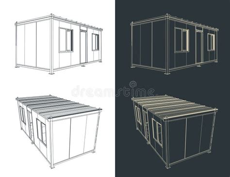 Container House Stock Vector Illustration Of Structure 269886373