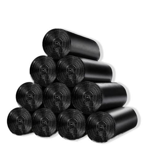 靓涤加厚垃圾袋家用一次性批发黑色手提背心式厨房塑料袋中大号 虎窝淘