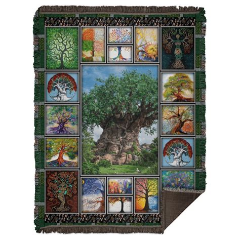 Tree Of Life Blanket Tree Of Life D Tree Of Life Quilt Fleece Blanket Woven Blanket CubeBik