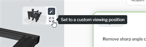 Refine A Custom Viewing Position For A Large Object
