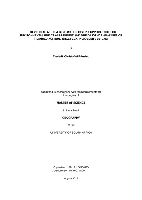 Pdf Development Of A Gis Based Decision Support Tool For Environmental Impact Assessment And