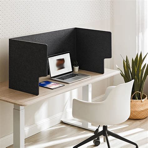 Lsmkka Tall Desk Dividers For Office 3 Side Partition