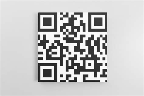 Custom Qr Code Canvas Qr Code Sign Scannable Sign Etsy