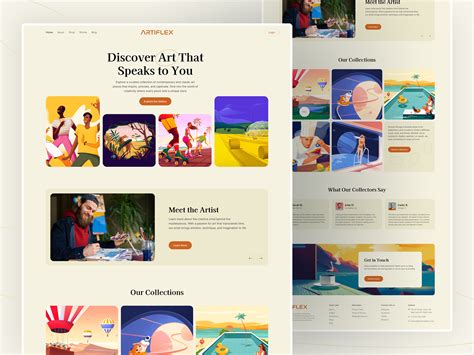 Art Landing Page By Designminds On Dribbble