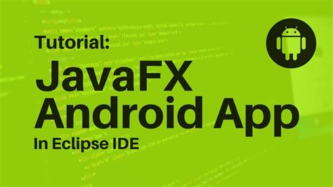 How To Make A Javafx Android App Youtube