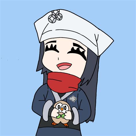 [oc] Akari And Her Rowlet By Me R Pokemon