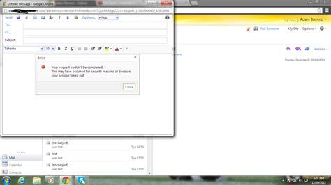 External Owa Error Collaboration Spiceworks Community
