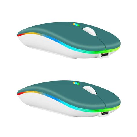 Urbanx Wireless Mouse 2 Pack For Moto G73 G53 G23 G13 E13 Bluetooth 5 2 And 2 4ghz Rechargeable
