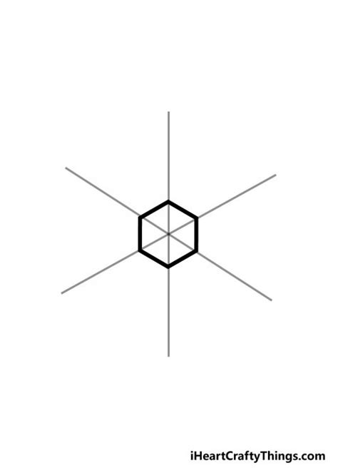Snowflake Drawing How To Draw A Snowflake Step By Step