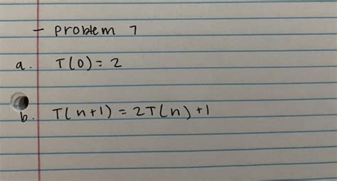 Finding A Recurrence Relation For These Problems R Askmath