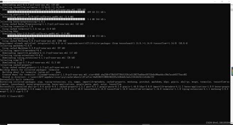 成功安装了tensorflowtensorflow Cp37 Csdn博客