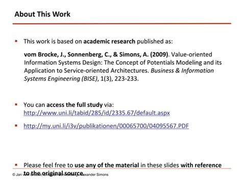 Value Oriented Information Systems Design Ppt