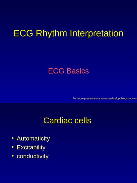 Ecg Rhythm Interpretation Pdf Electrocardiography Cardiovascular