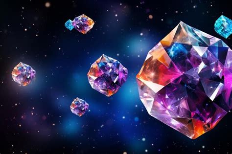 Colorful Daimond Background Premium Ai Generated Image