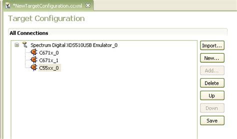 Code Composer V42 Unable To Find C6713 On Target Configuration Device List Code Composer